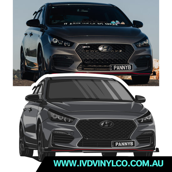 Custom Car Drawing and Stickers Pack – IVD Vinyl Co