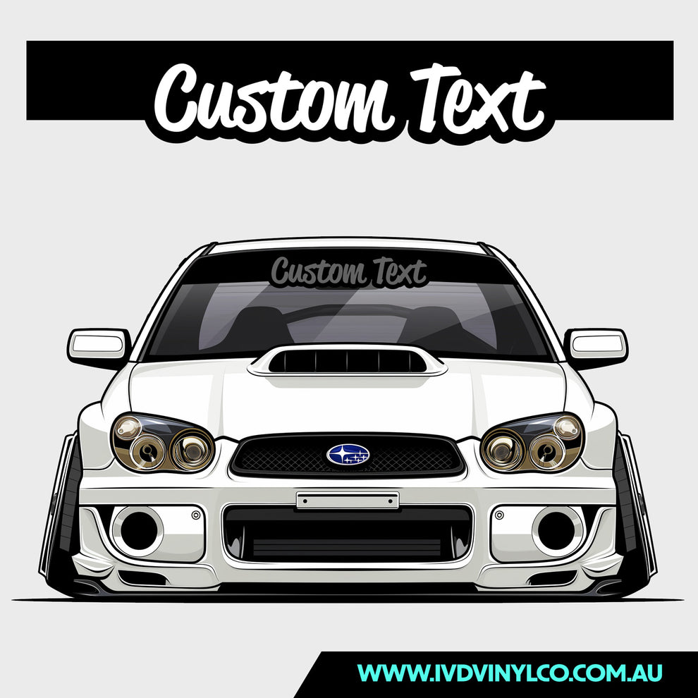 Custom Reverse Cut Drop Text Windshield Banner – IVD Vinyl Co