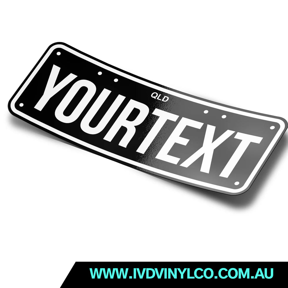 Licence Plate Sticker – IVD Vinyl Co
