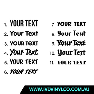 Custom Reverse Cut Drop Text Windshield Banner – IVD Vinyl Co