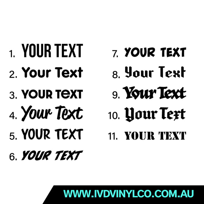 Custom Reverse Cut Drop Text Windshield Banner – IVD Vinyl Co