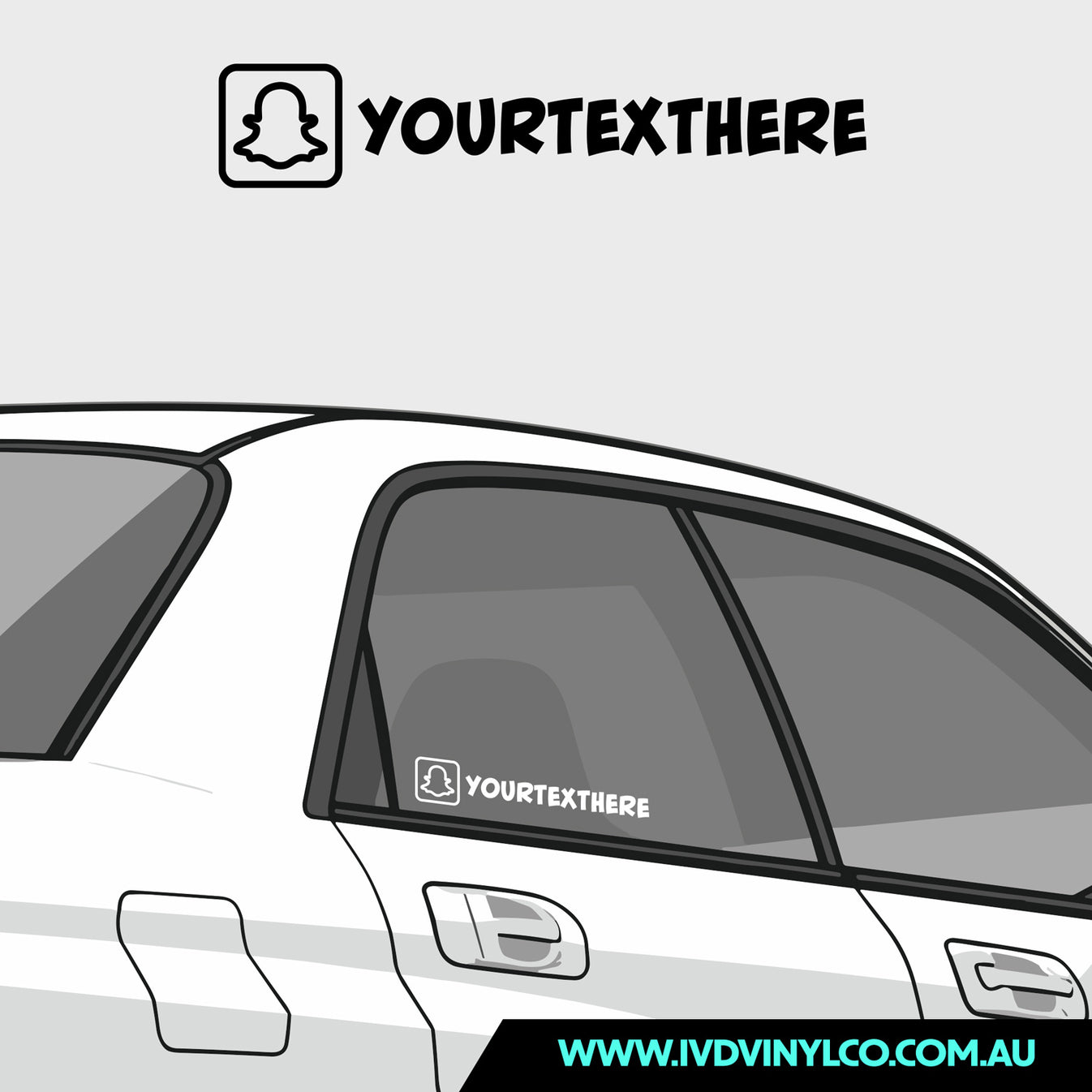 Custom Snapchat Name Sticker – IVD Vinyl Co