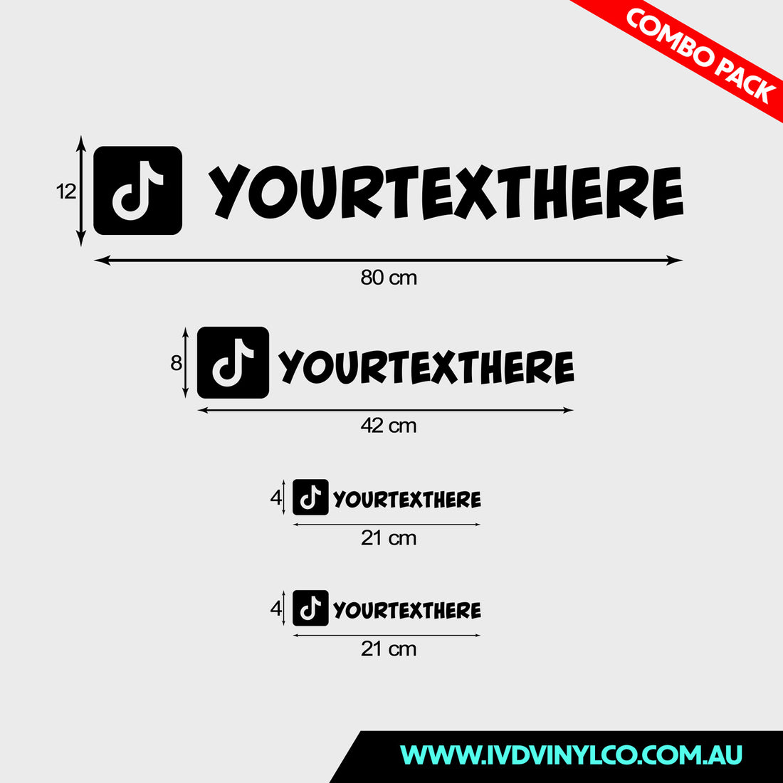 Custom Tiktok Name Sticker Promo Pack – IVD Vinyl Co