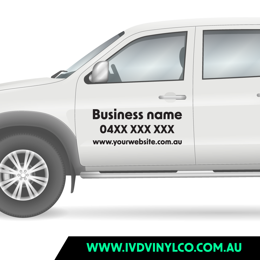 Custom Business Name Single Door Banners - Pair – IVD Vinyl Co